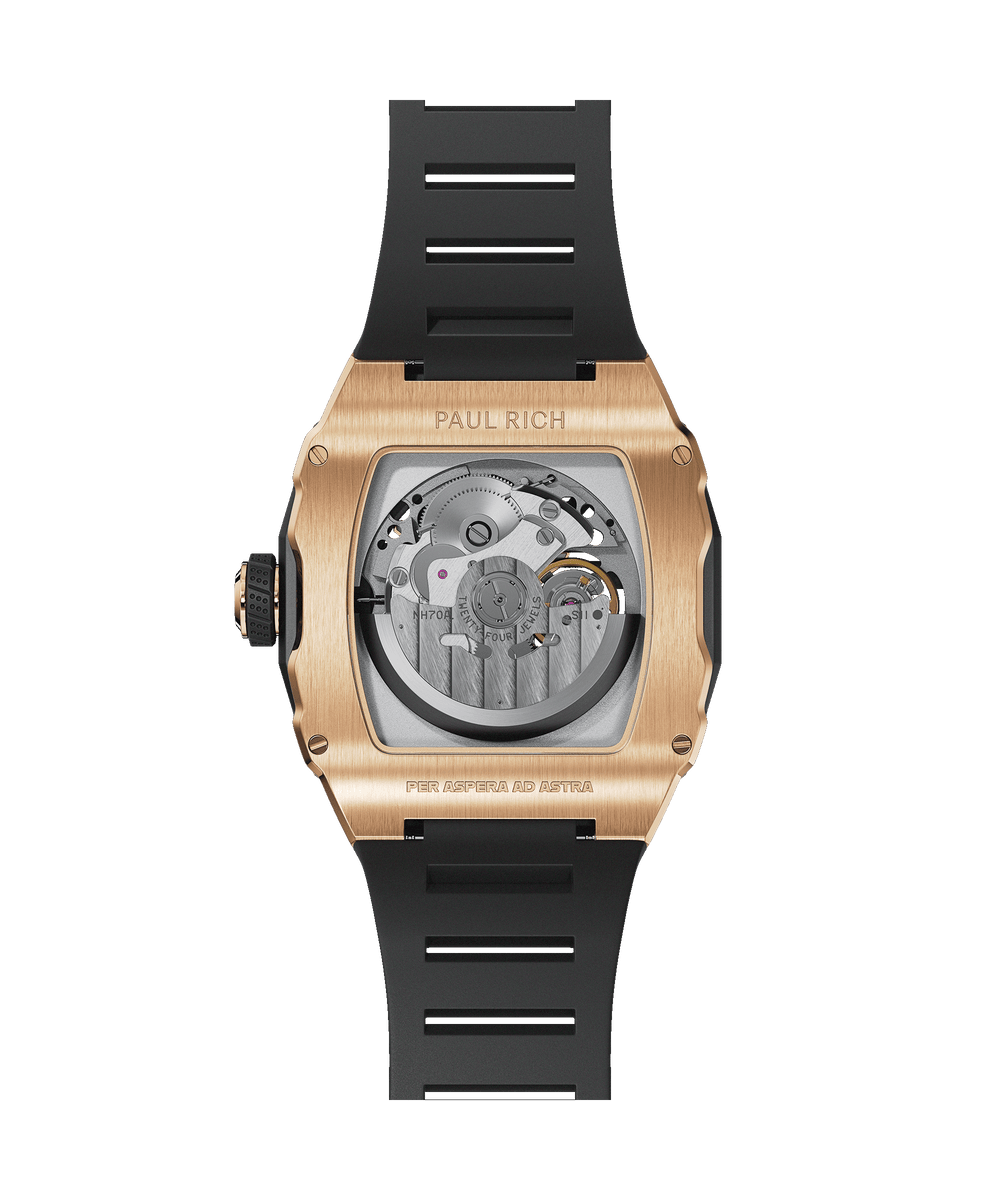 Paul Rich Astro Skeleton Watch - Eclipse Gold – Fedoras.com