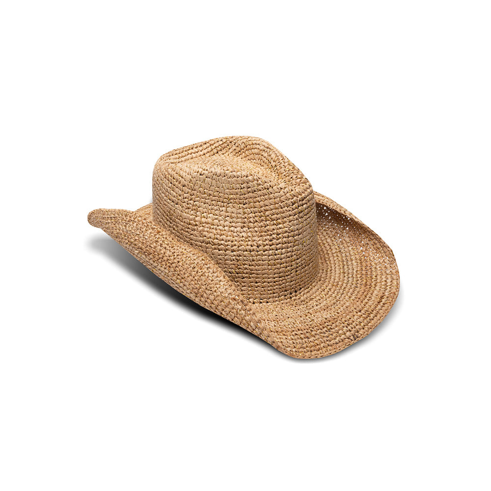 Nikki Beach Carrera Raffia Straw Cowboy Hat – Fedoras.com