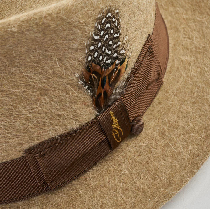 Bellissimo Casablanca Long Hair Fur Felt Fedora - Camel – Fedoras.com