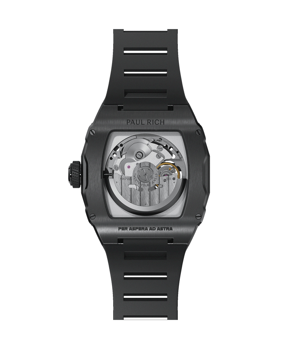 Paul Rich Astro Skeleton Watch - Galaxy Black – Fedoras.com