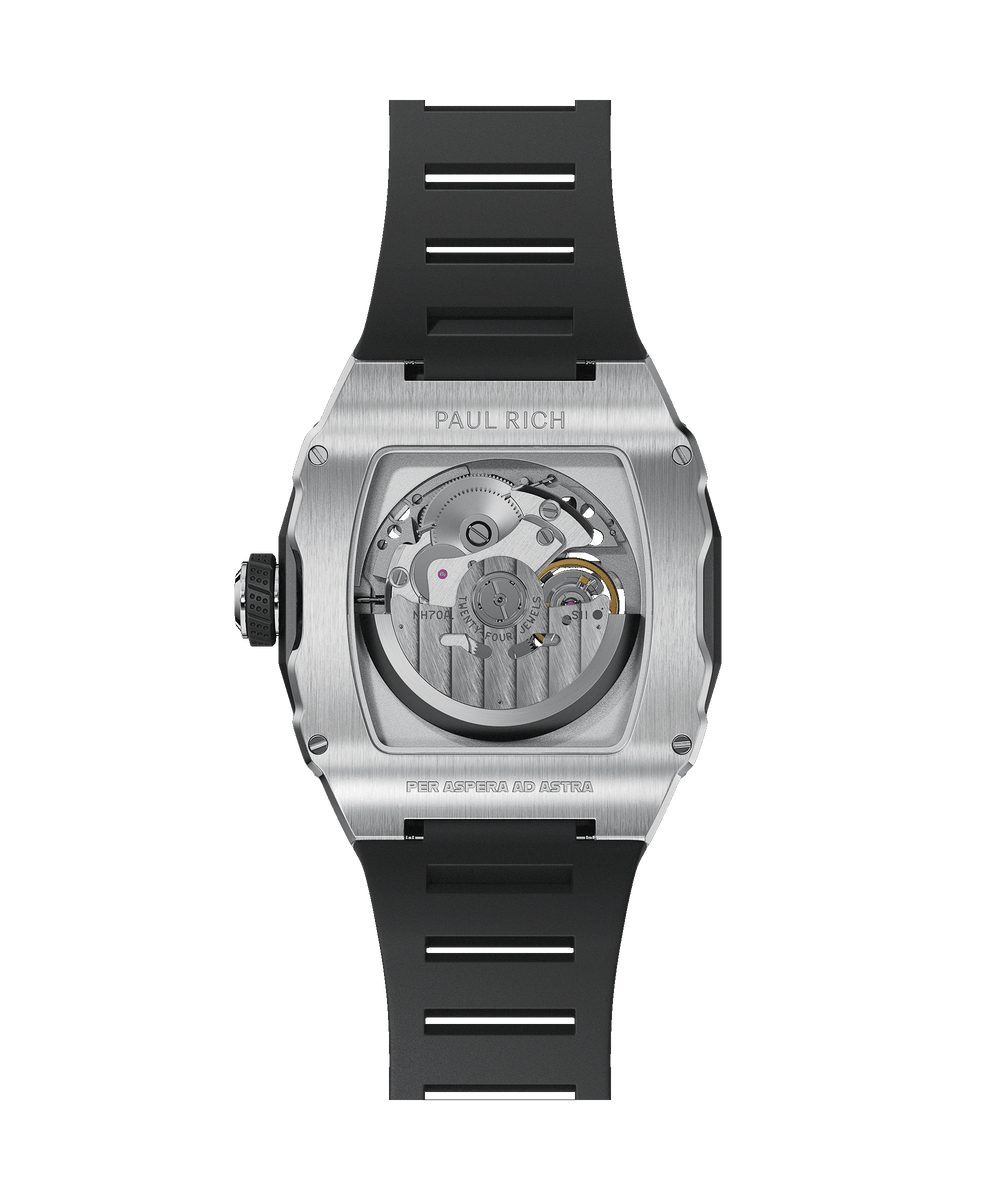 Paul Rich Astro Skeleton Watch - Abyss Silver – Fedoras.com