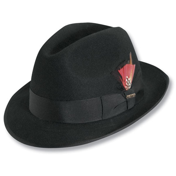 Scala Premium Wool Felt Center Dent Stingy Brim Fedora – Fedoras.com