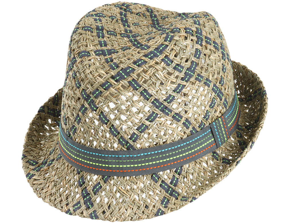 Cozumel Ribbon & Straw Fedora – Fedoras.com