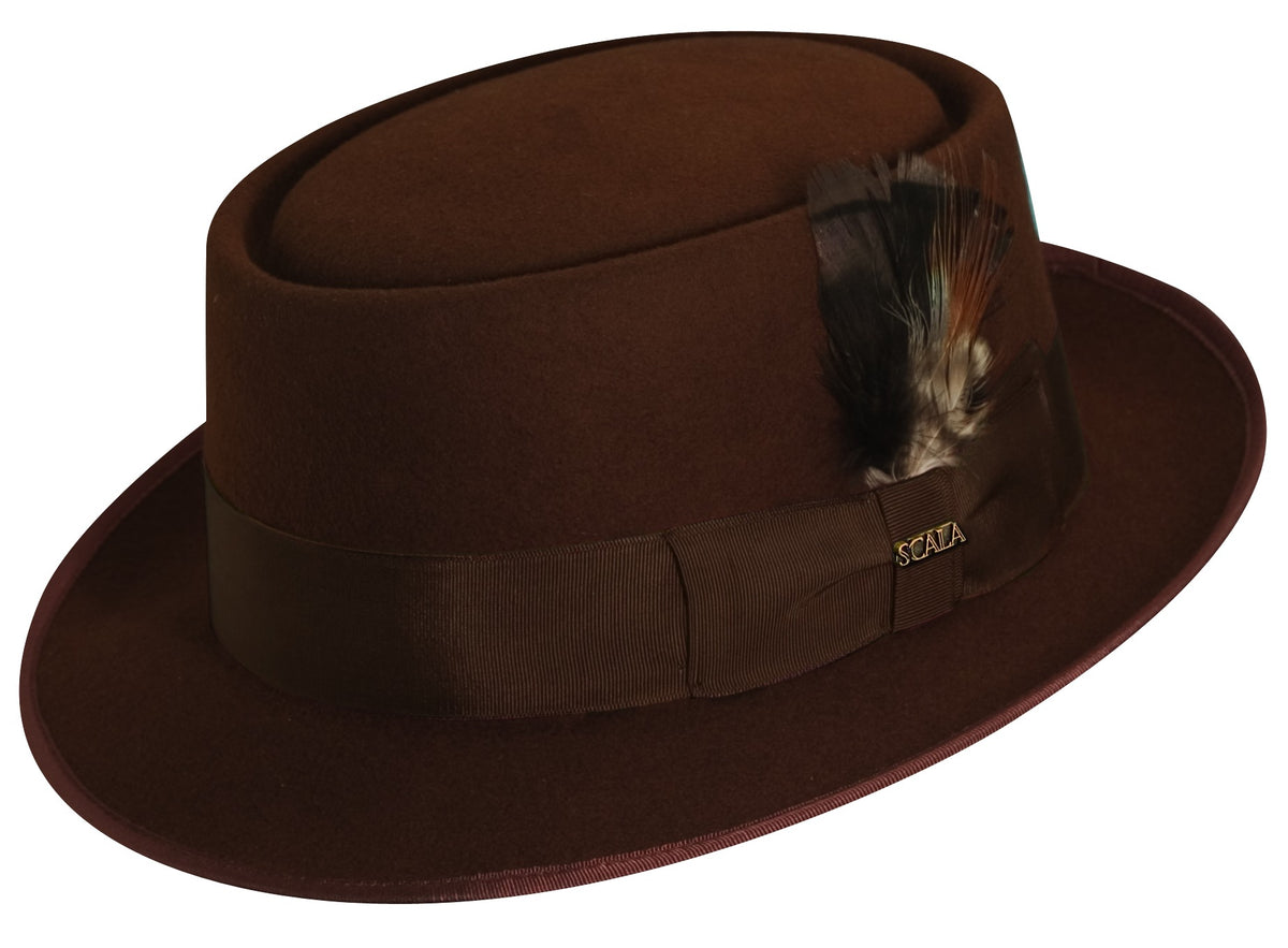 Scala Premium Wool Felt Pork Pie – Fedoras.com