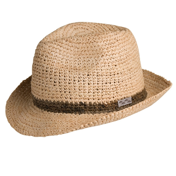 Cov-ver Crocheted Raffia Fedora Hat – Fedoras.com