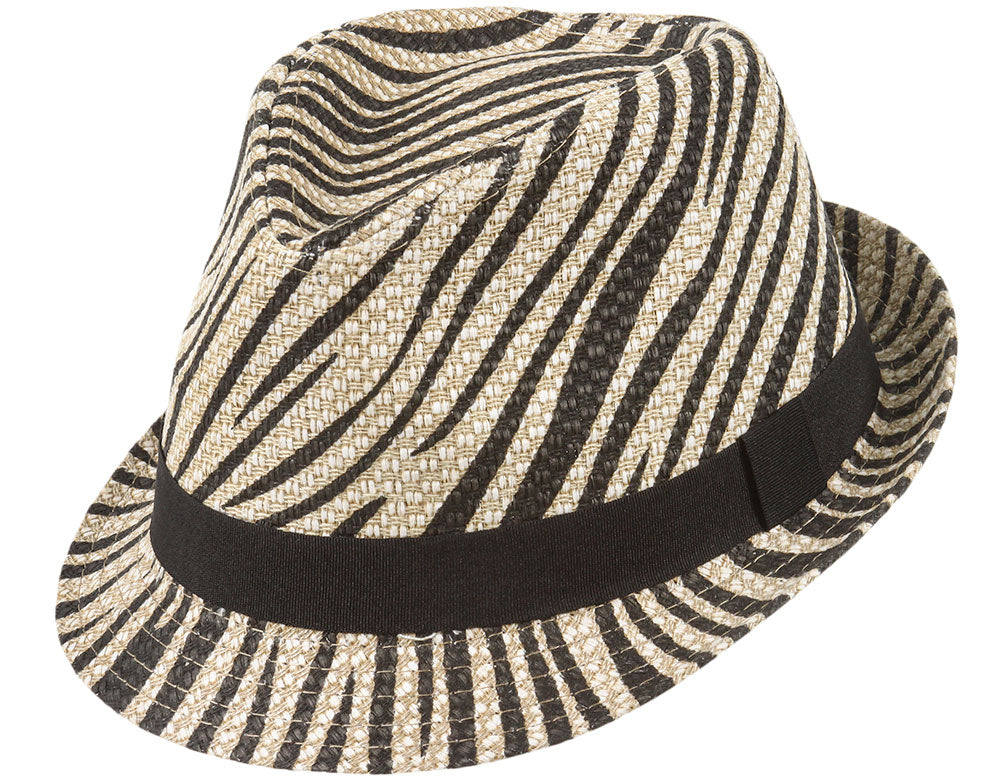 Tiger Stripe Straw Fedora – Fedoras.com