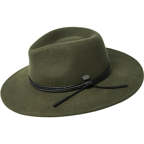 Bailey Piston Wool Felt Wide Brim Fedora – Fedoras.com